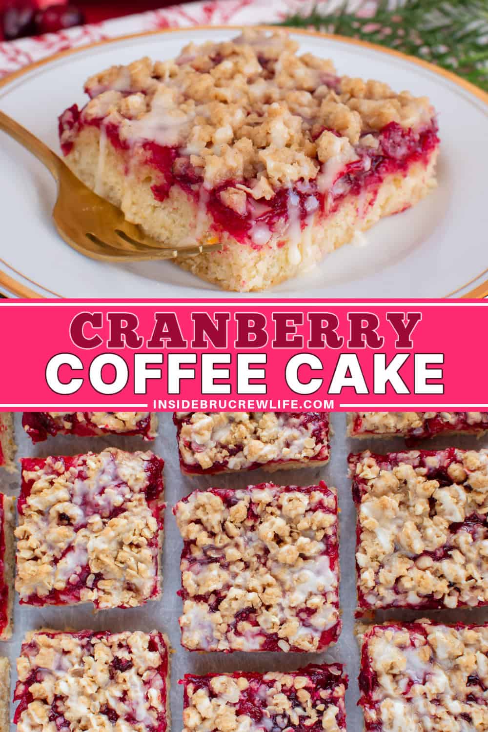 Cranberry Coffee Cake with Streusel | Inside BruCrew Life