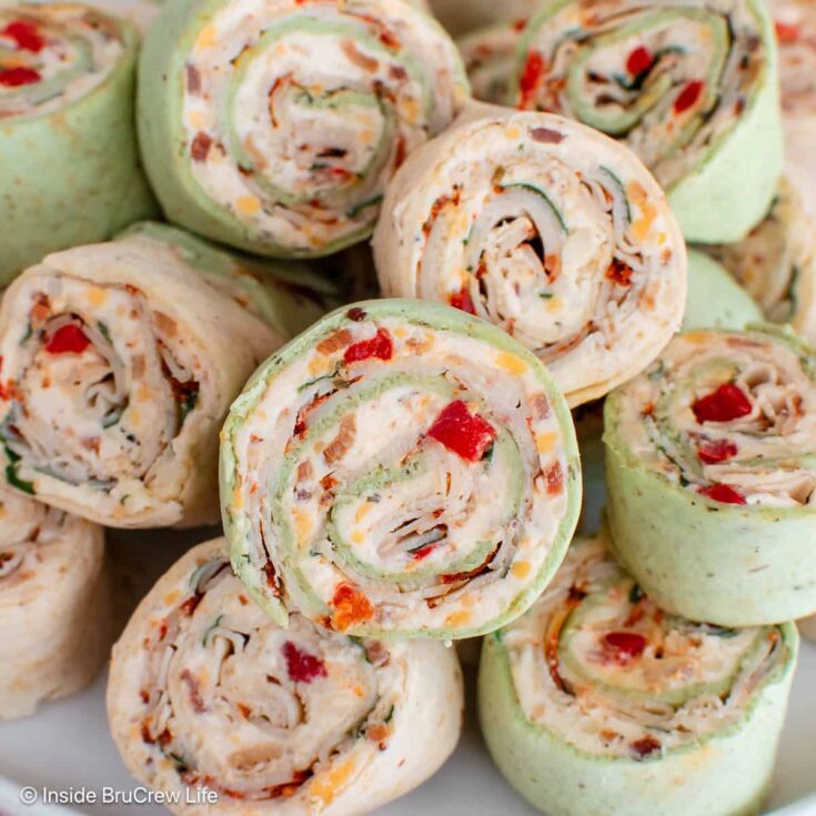 Easy Turkey Pinwheels Recipe | Inside BruCrew Life